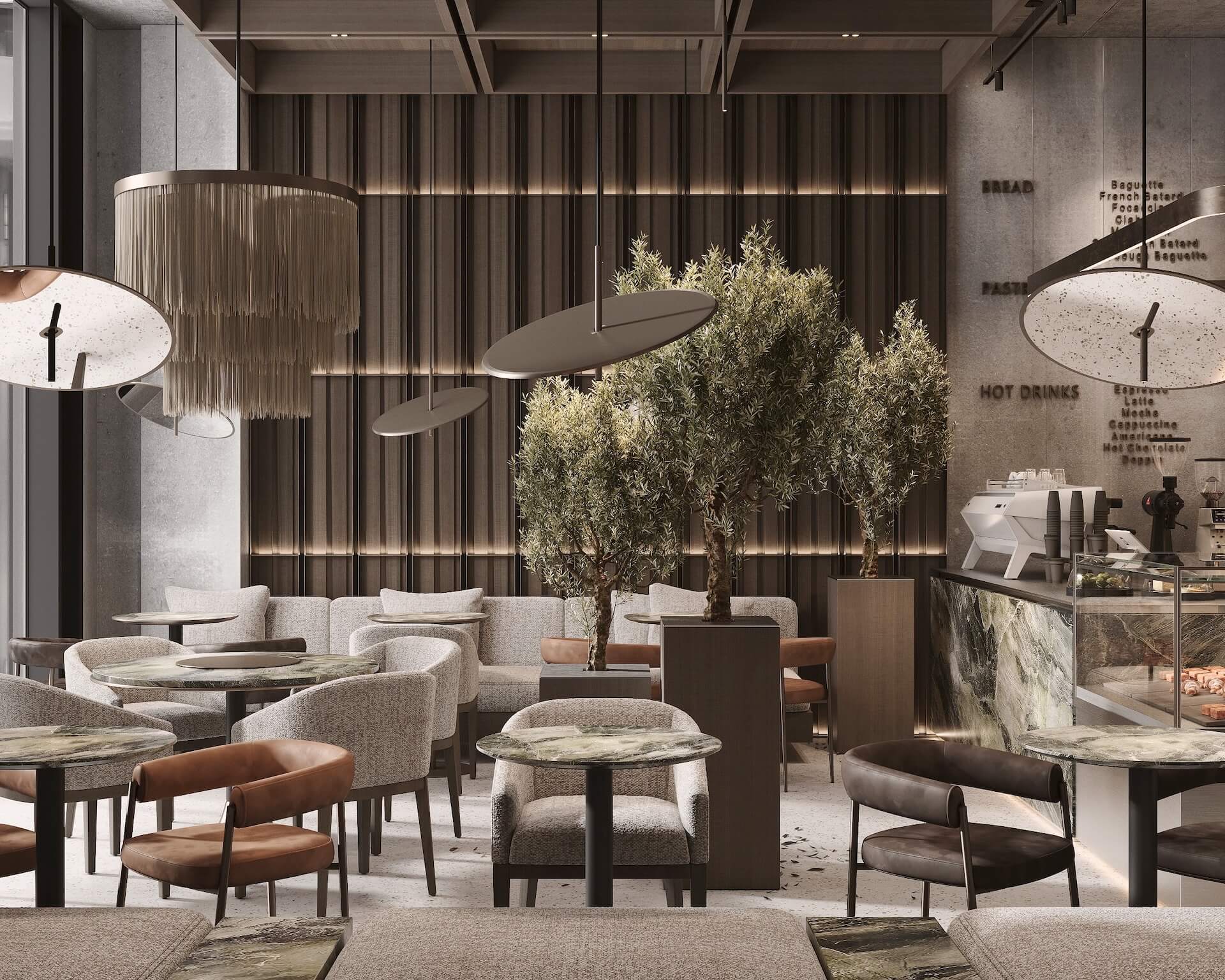 Modern Cafe - Sakhatska Design | Interior Design | Villa Renovation ...